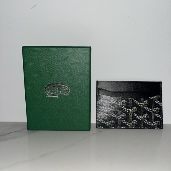 Goyard | Accessories | Goyard Black Geometric Key Card Holder | Poshmark